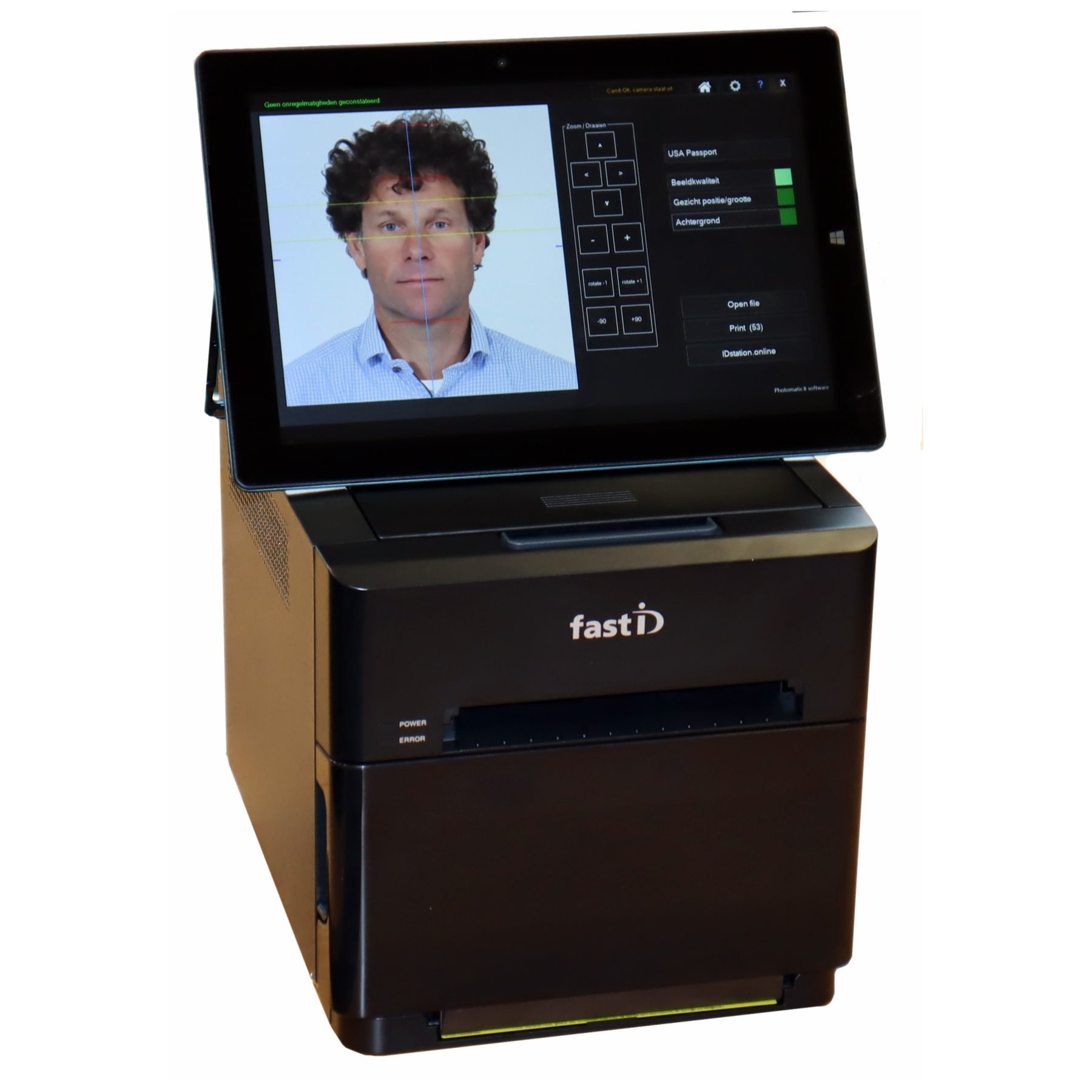 ID Station FASTID Passport System with W11 and FastID Printer