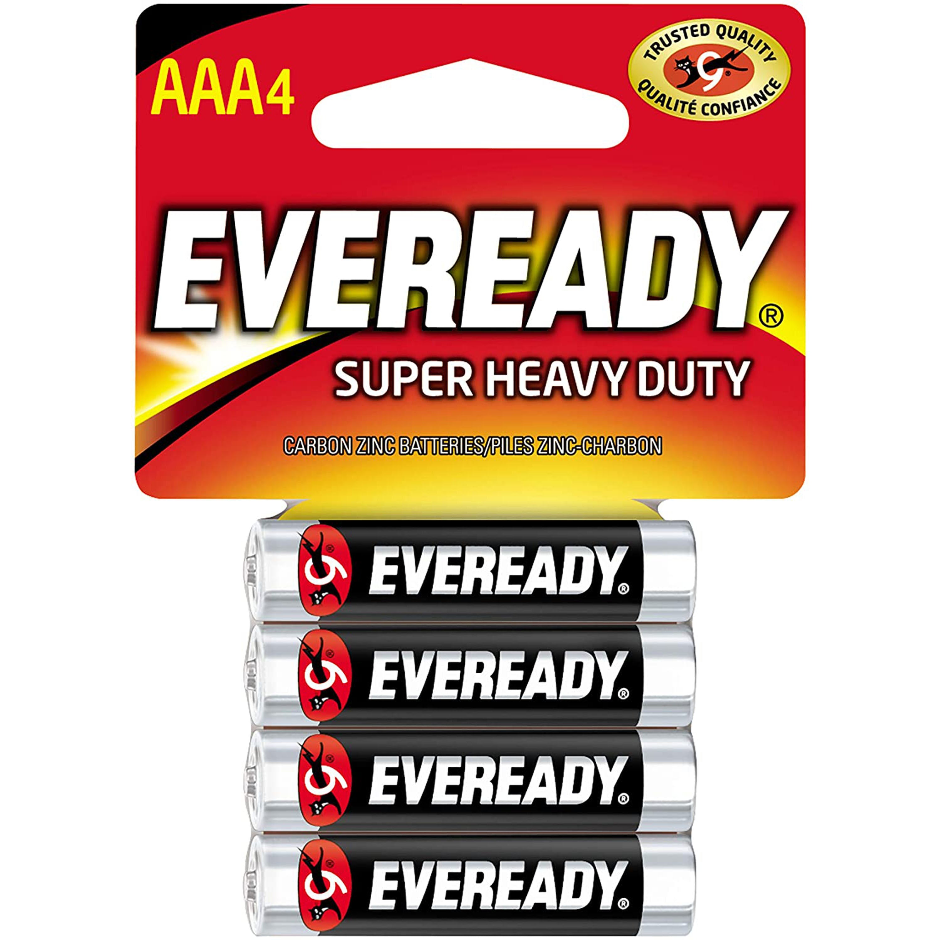 Eveready Super Heavy Duty AAA Battery - 4 Pack