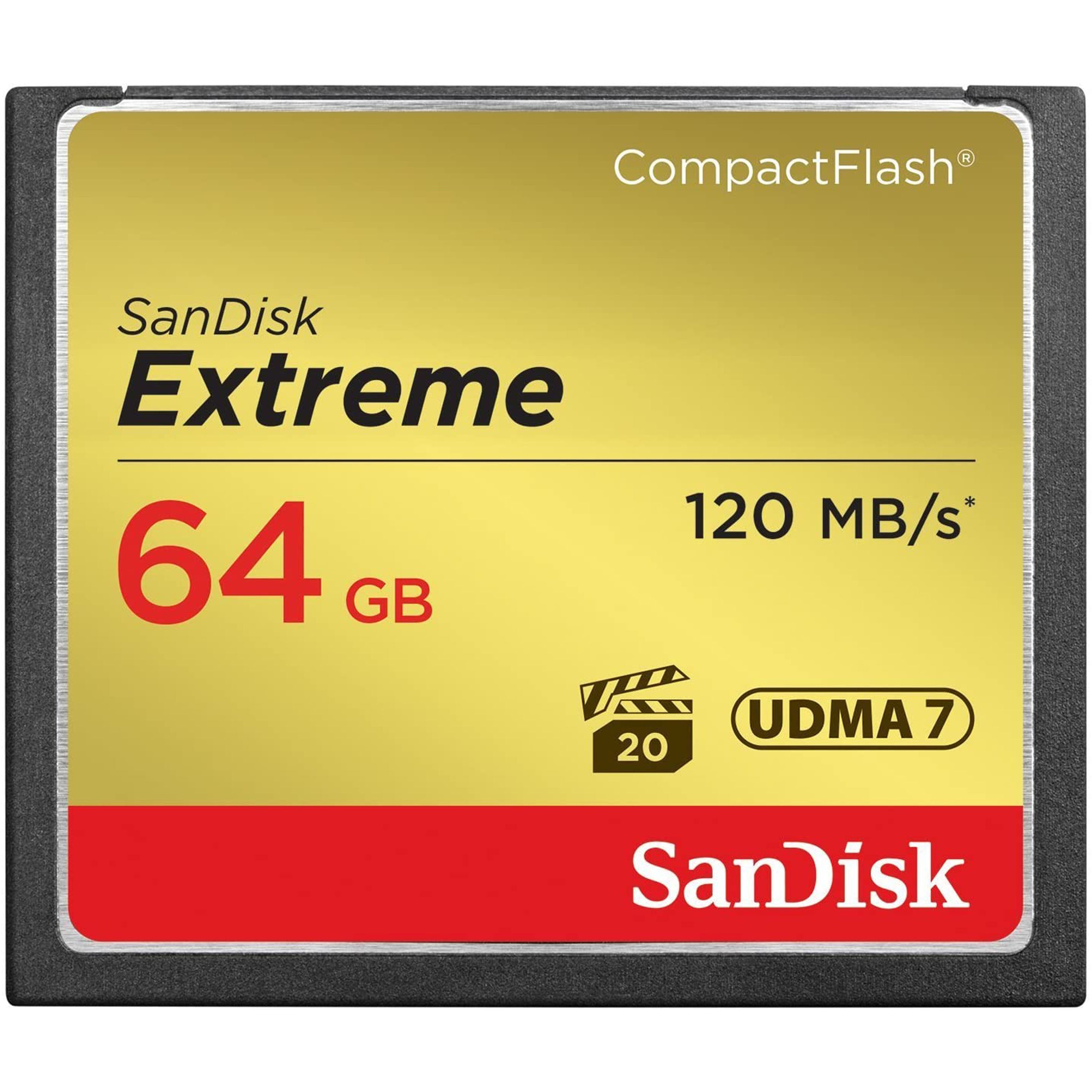 SanDisk Extreme 64GB CompactFlash 120MB/s